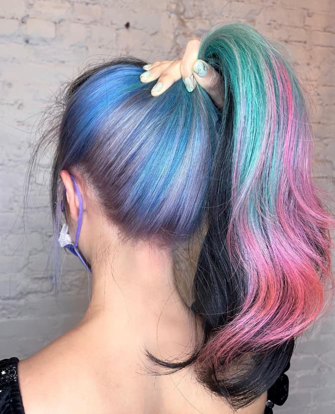 Vivid Color Placement : 20 Funky Ideas to Elevate Your Hair